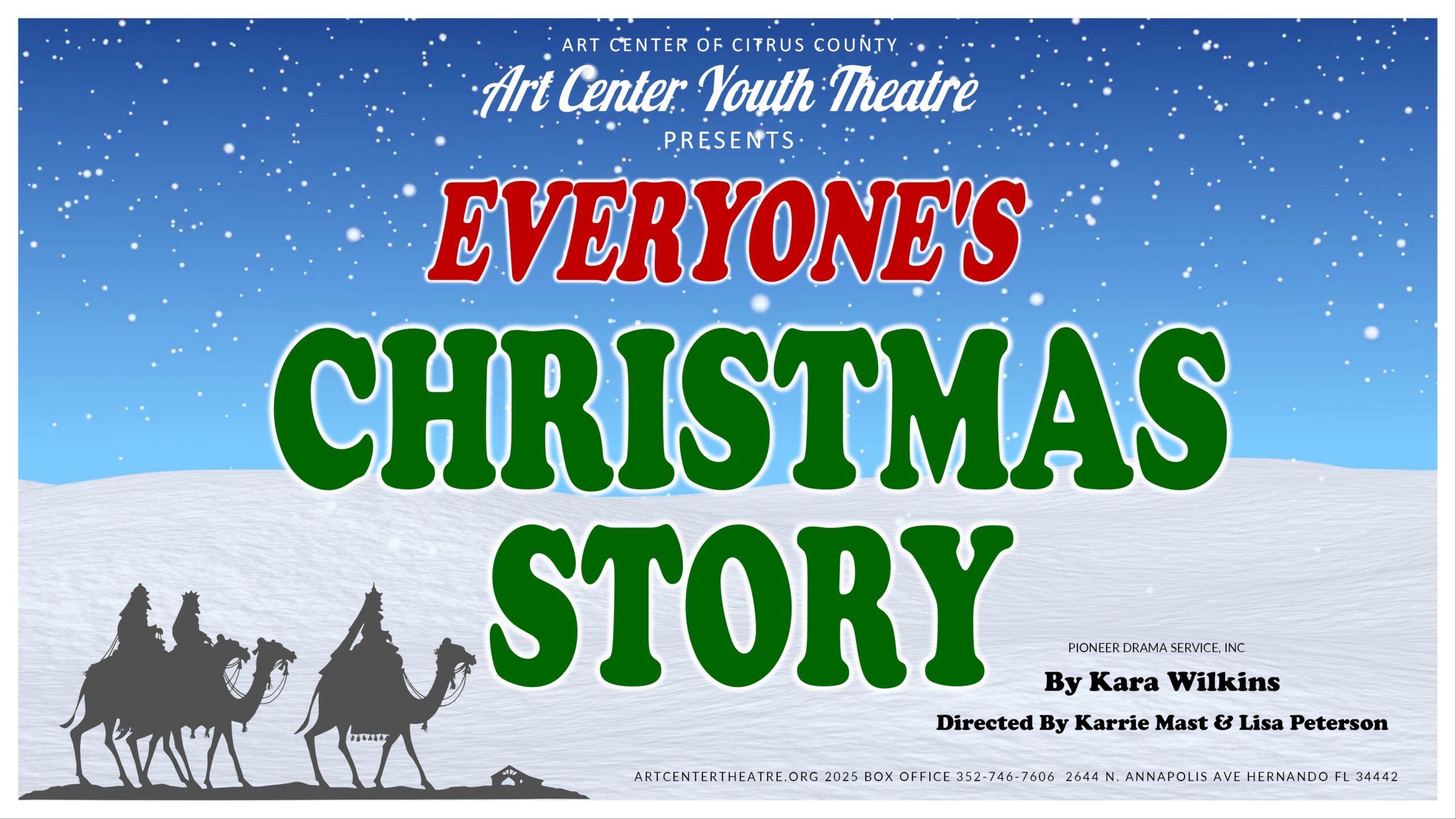 Playbill-Everyone’s Christmas Story – ART CENTER OF CITRUS COUNTY